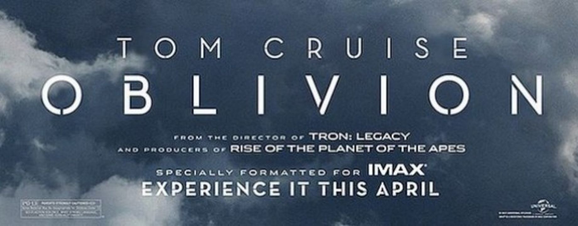 Plakat z kin IMAX filmu SF „Niepamięć”