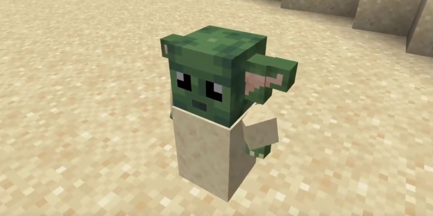 Baby Yoda w grze Minecraft. Zobacz pracę fana