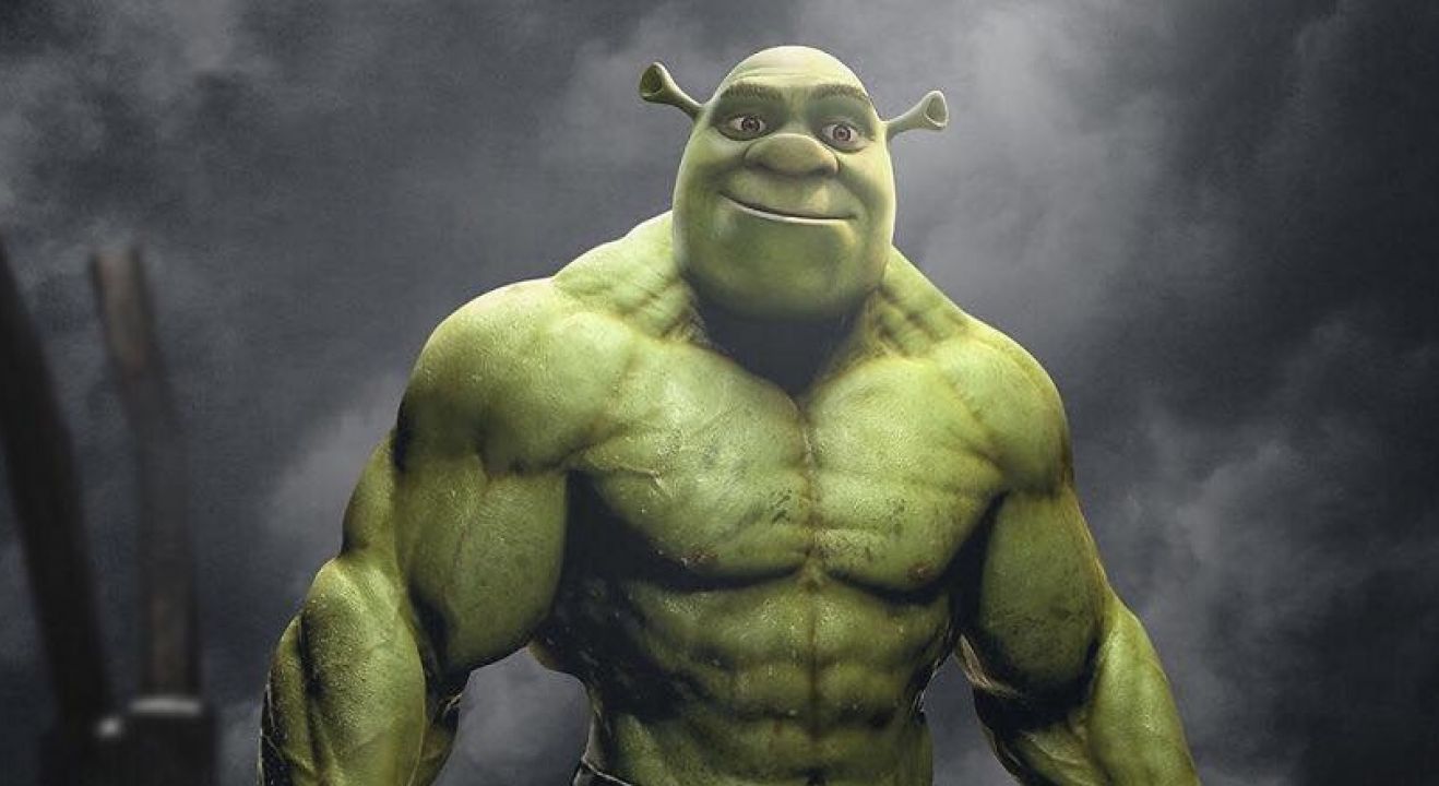 Shrek jako Hulk, Doktor Strange jako Harry Potter i inni. Te grafiki ...
