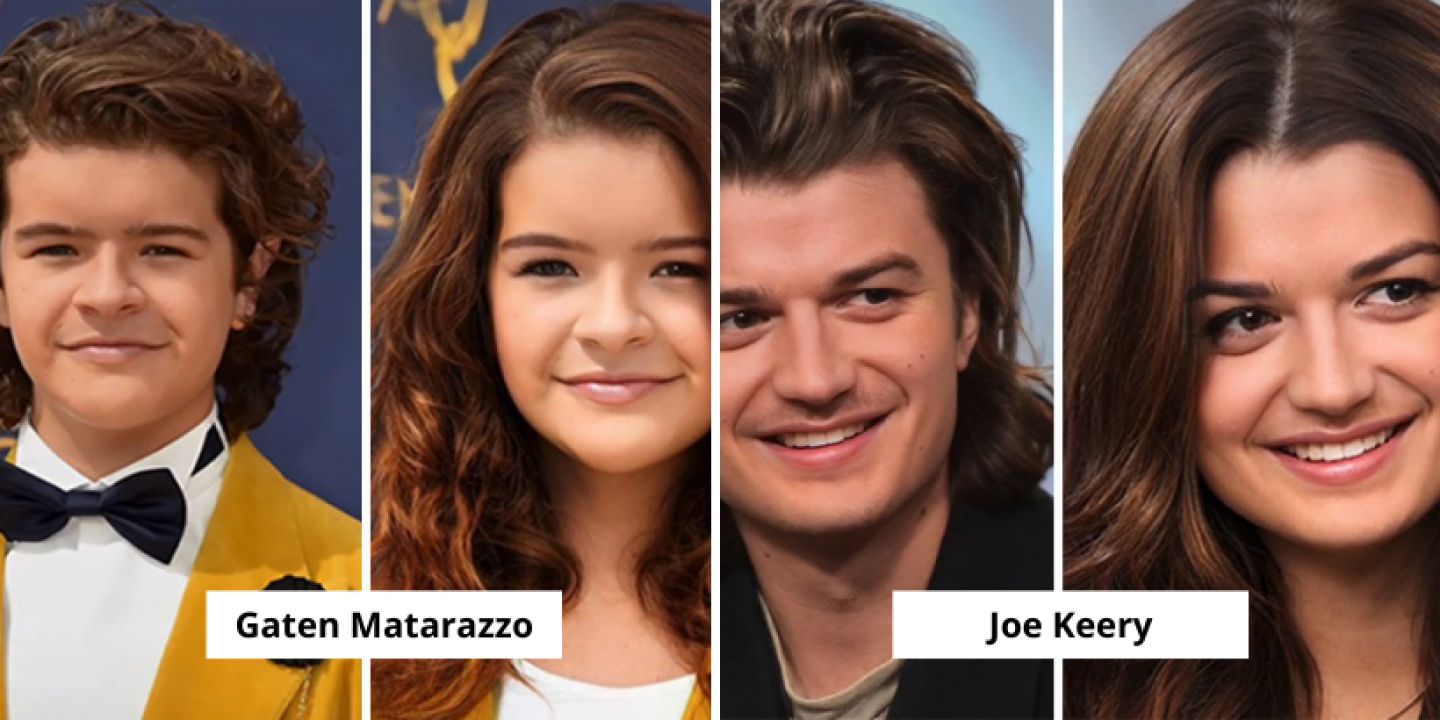 Aktorzy Stranger Things jako osoby przeciwnej płci. Sztuczna ...