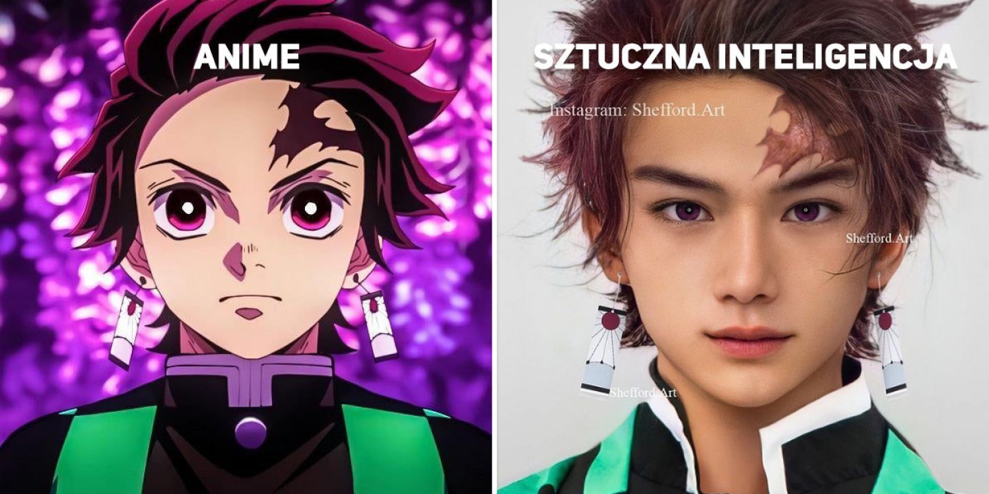 Sztuczna inteligencja ożywiła postacie z anime. Porównanie bywa zaskakujące