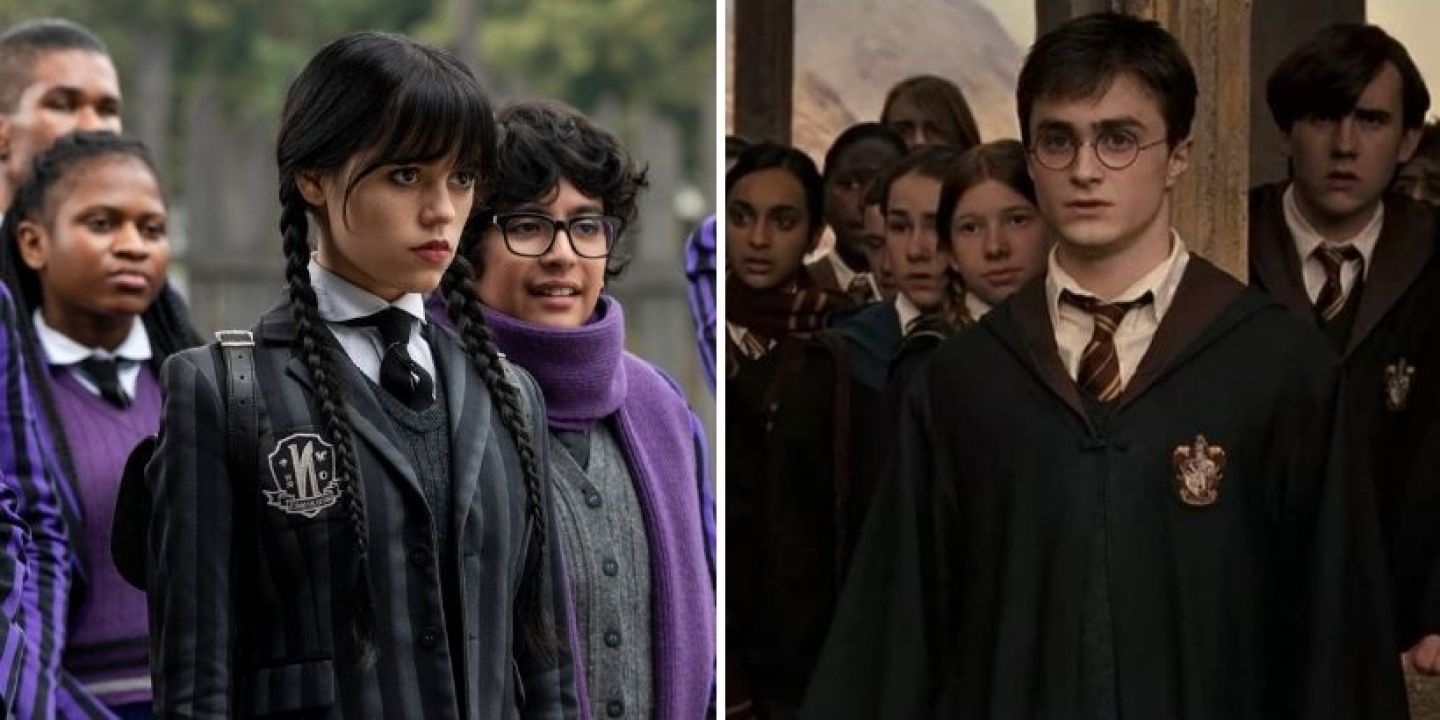 Wednesday i Harry Potter mają ten sam klimat? Ten filmik zestawia sceny ...