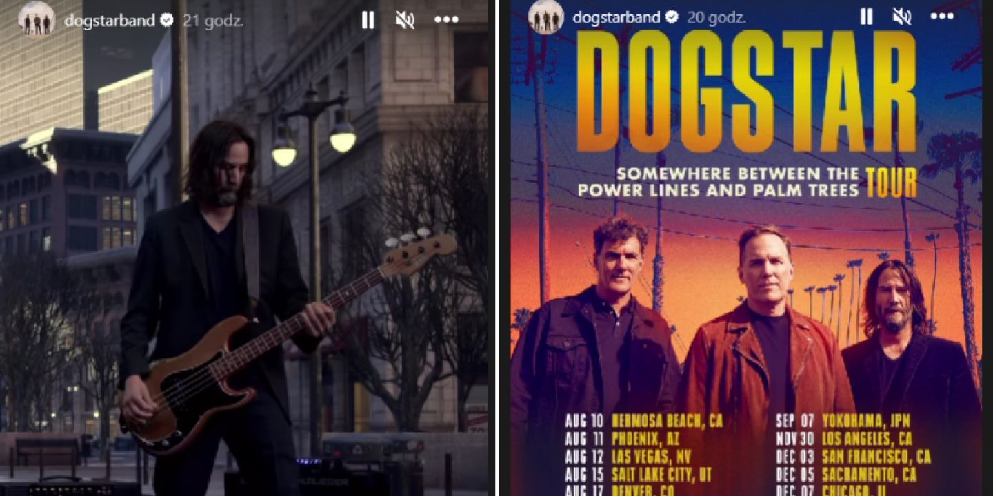 Keanu Reeves w nowym teledysku swojego zespołu Dogstar. Grupa zapowiada ...