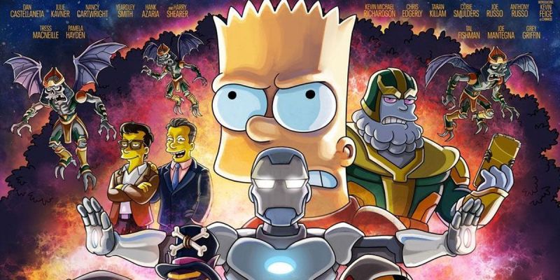 Simpsonowie - Kevin Feige jako Chinnos, parodia Thanosa. Ten klip ...
