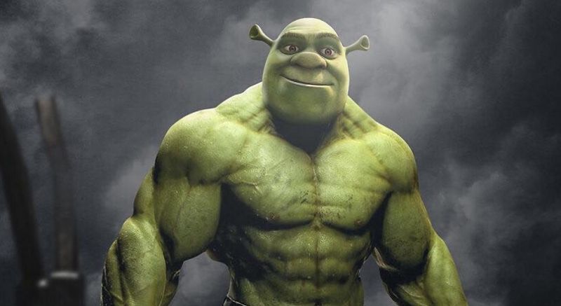 Shrek jako Hulk, Doktor Strange jako Harry Potter i inni. Te grafiki ...