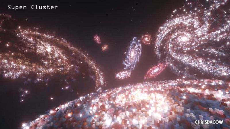 Gracz zbudował sobie Wszechświat w Minecrafcie