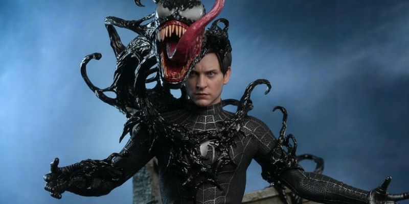 Tobey Maguire zachwyca w czarnym kostiumie Venoma. Tak realistycznej ...