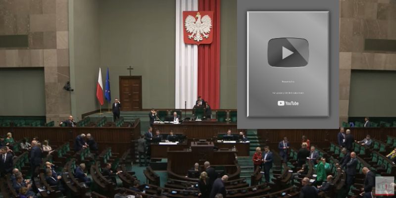 Kanał Sejmu RP zdobył 100 tysięcy subskrypcji na YouTubie. Będzie ...