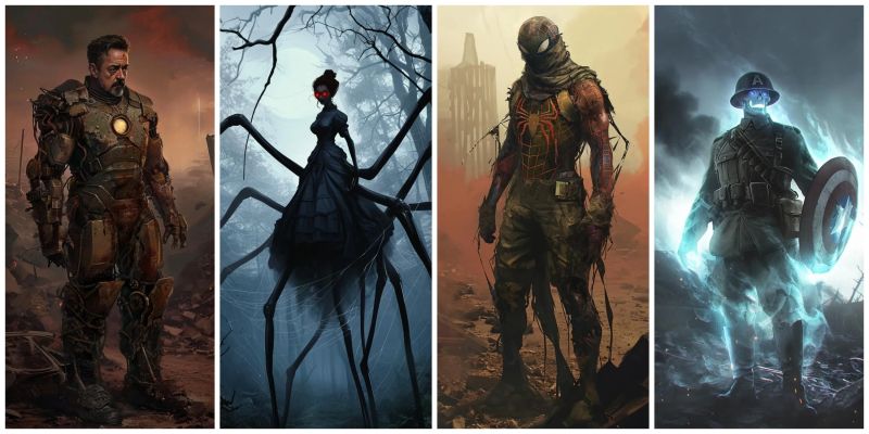 Superbohaterowie Marvela i DC w postapo i w mrocznym fantasy. Sztuczna ...