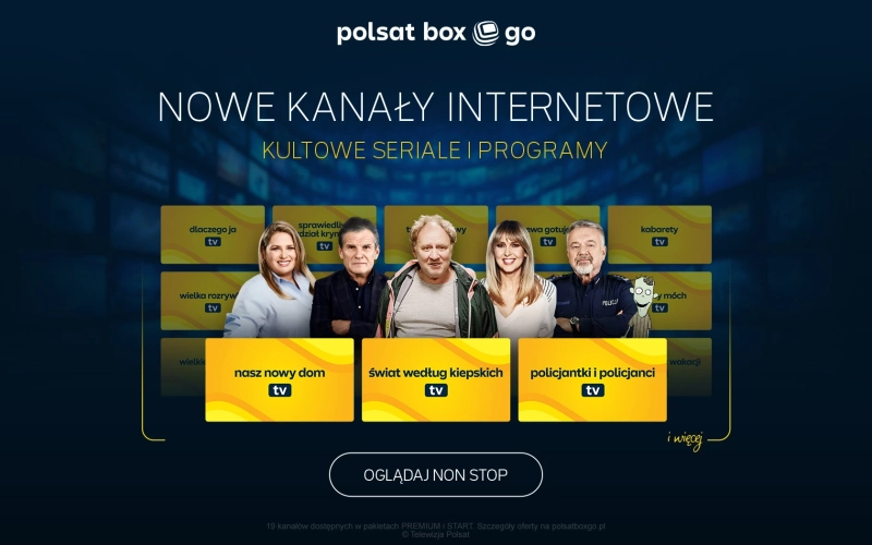 Nowość w Polsat Box Go – kanały internetowe dla fanów nieustannej rozrywki. Jak to działa?