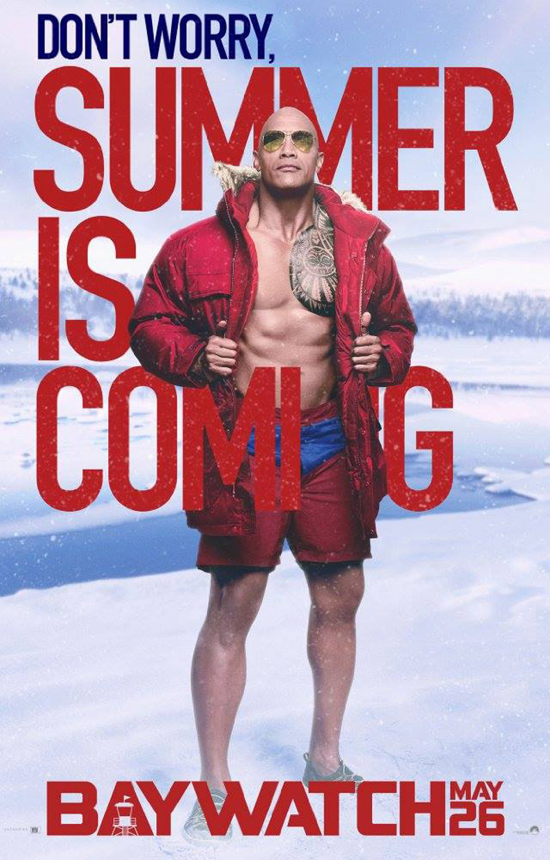 Plakaty postaci z filmu Baywatch. Słoneczny patrol