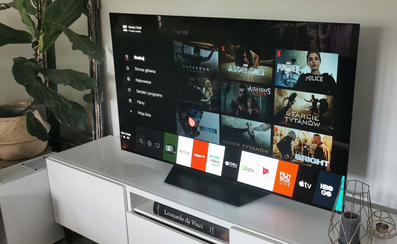 Avengers: Koniec gry na ekranie telewizora LG OLED 55B9
