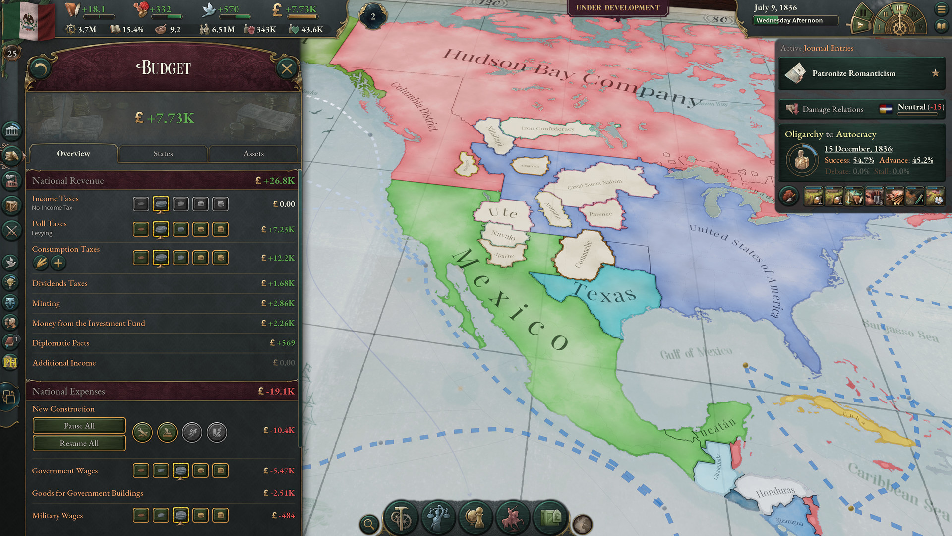Victoria 3 - pierwsze wrażenia z gry. Z dużej chmury mały deszcz